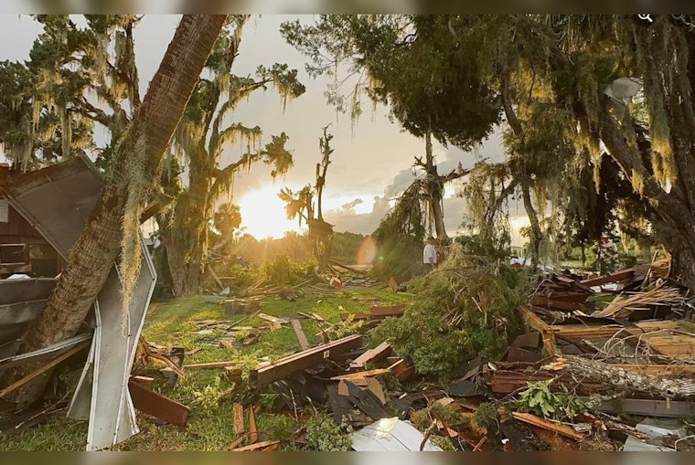 Surprise Tornado Strikes Crystal River, No Injuries Reported Amidst
