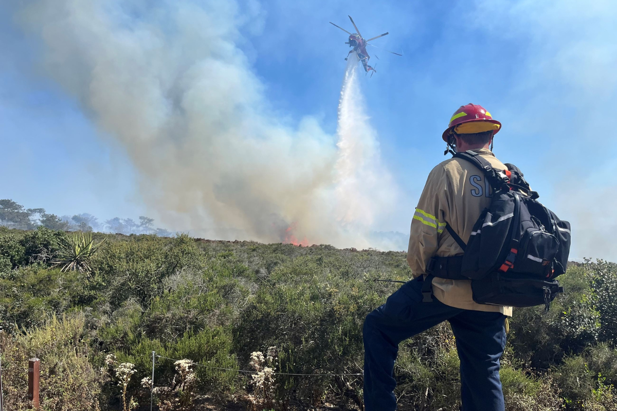 Swift Response by Firefighters Halts 19-Acre Brush Fire Near Torrey