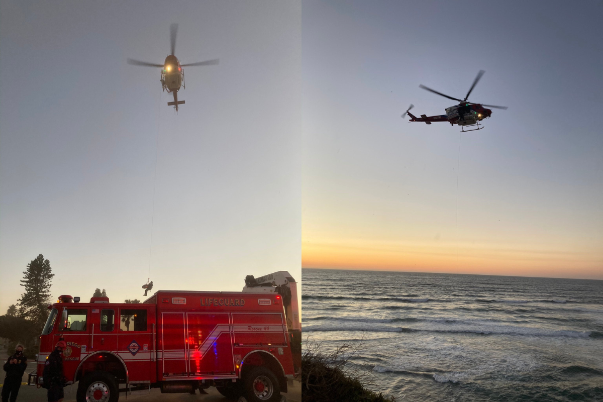 Two Rescued in Dramatic Cliff Jumping Incident at San Diego's Sunset