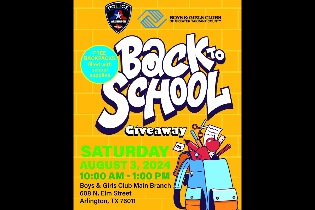 Arlington Police Department Hosts Back-to-School Bash to Provide