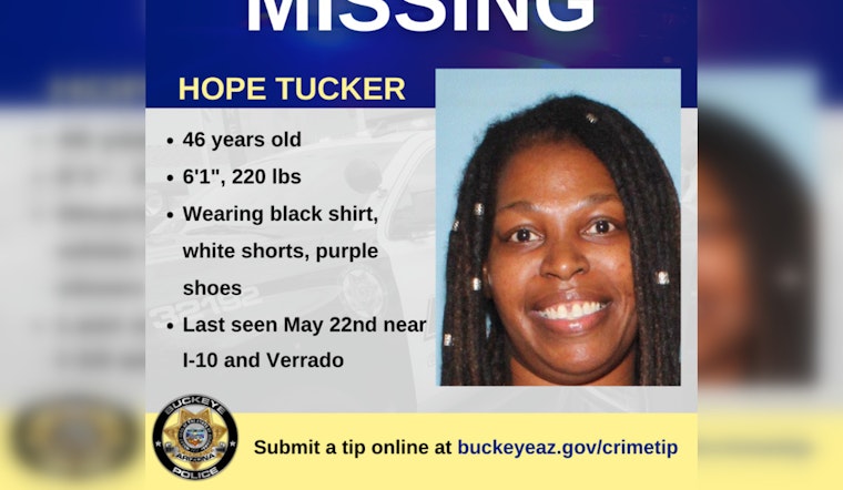 Buckeye Police Seek Urgent Public Aid In Locating Missing Woman Hope