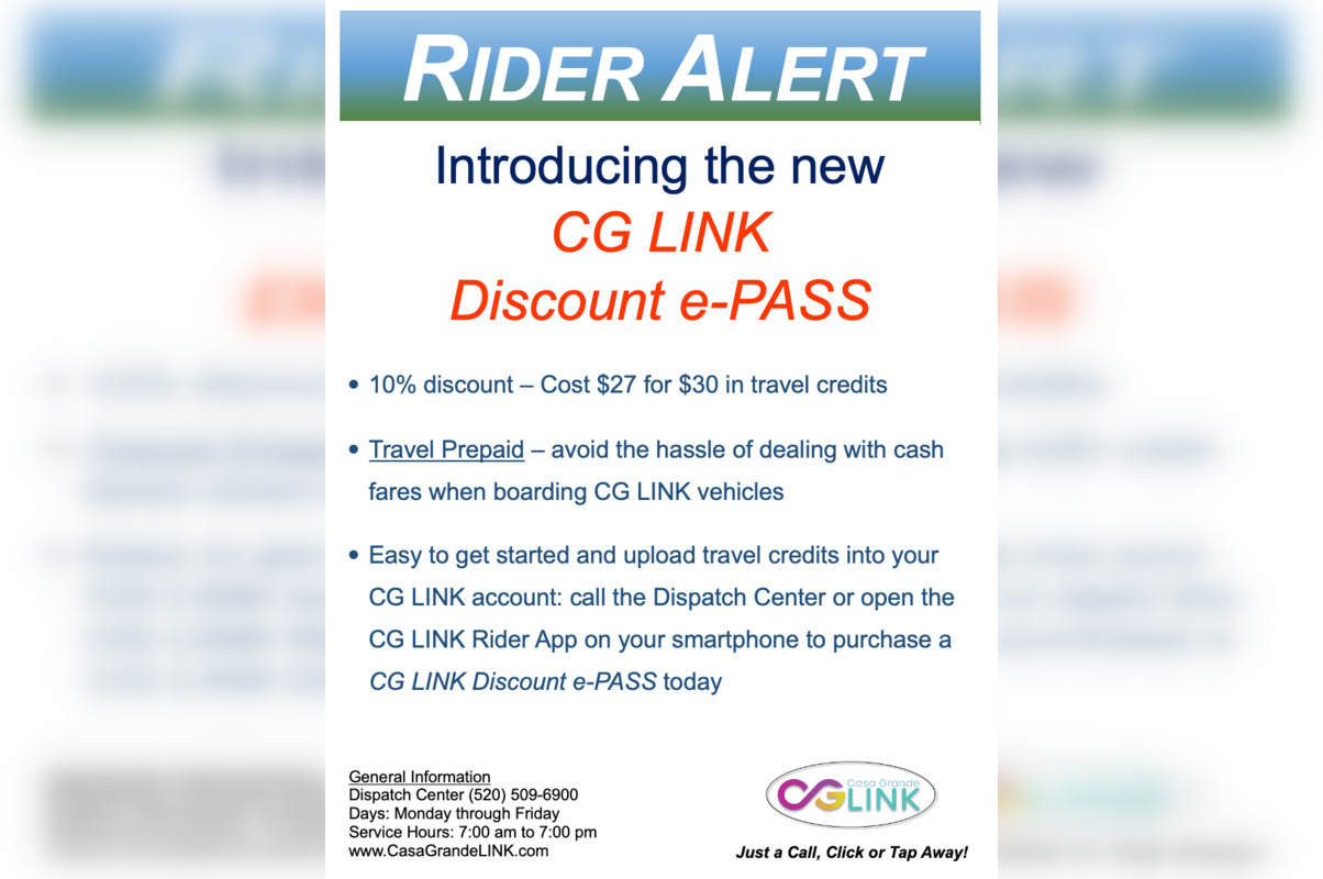 Casa Grande's CG LINK Unveils Discount e-Pass, Offering 10% Savings on
