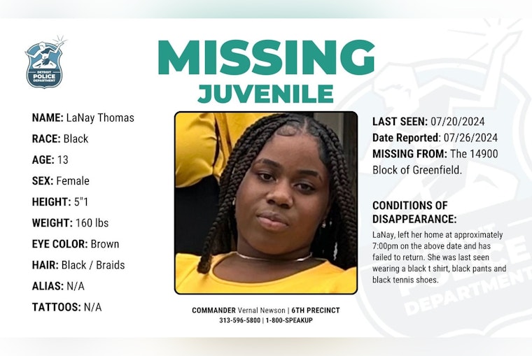 Detroit Community and Police Unite in Search for Missing 13-Year-Old