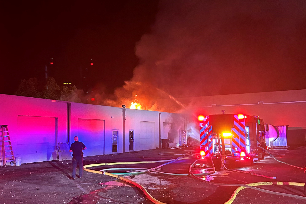 Fire Engulfs Work Van at Rohnert Park Strip Mall, Damages Five