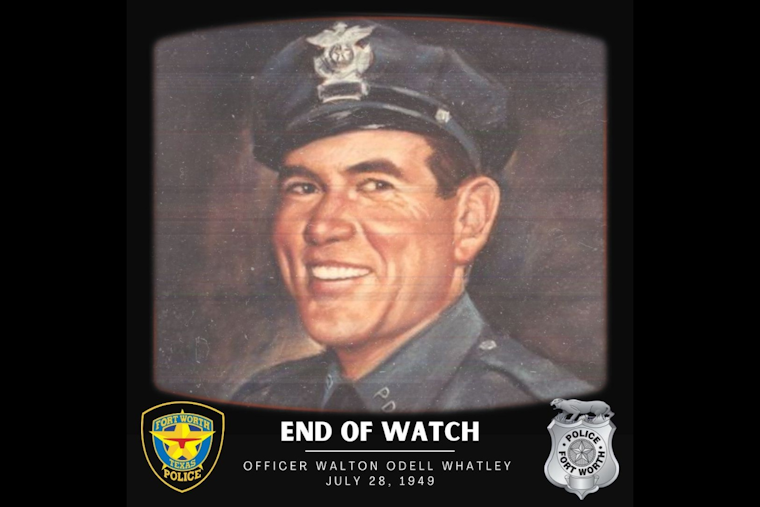 Fort Worth Remembers Fallen Officer Walton Odell Whatley on 75th