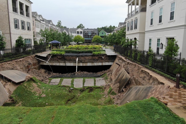 Houston Residents Evacuated as Sinkhole Emerges in Townhouse