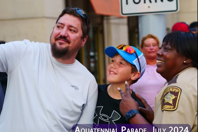 Minneapolis Shines During Aquatennial Torchlight Parade with Sheriff