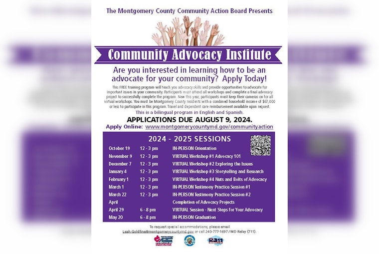 Montgomery County's Community Advocacy Institute Opens Enrollment for