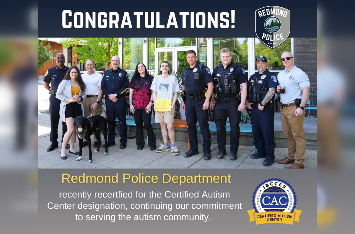 Redmond Police Department Renews Commitment as Certified Autism