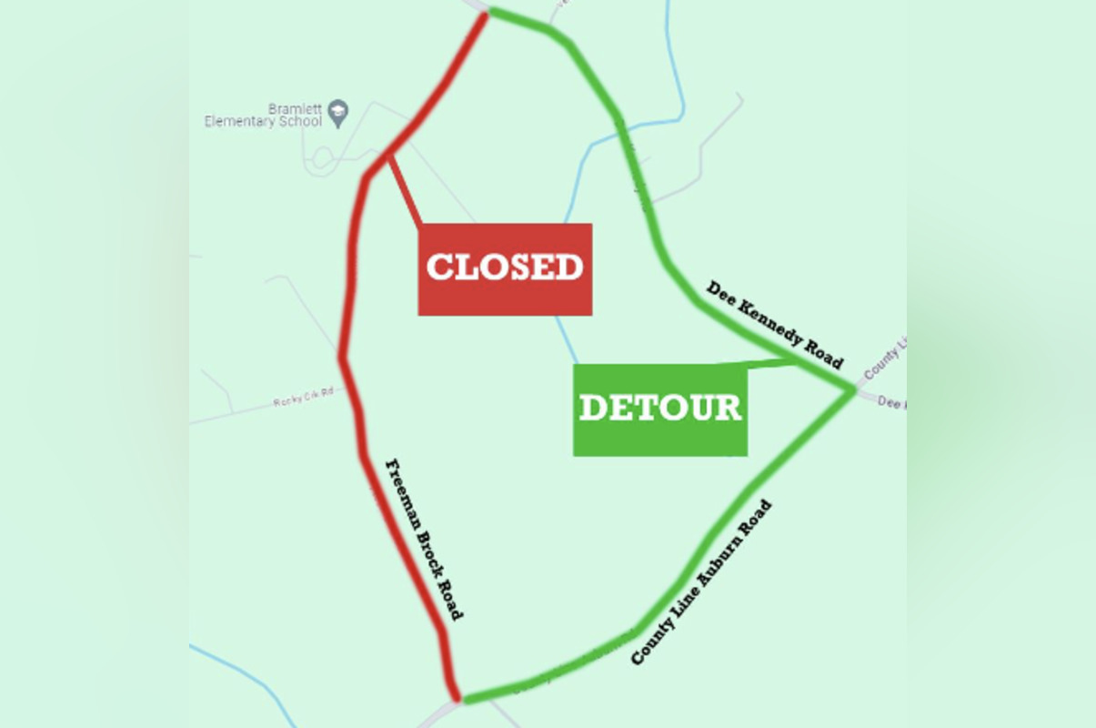 Road Closure Alert as Freeman Brock Road in Barrow County to Undergo