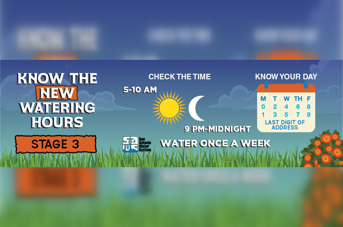 San Antonio Water System Initiates Stage 3 Watering Restrictions Amid