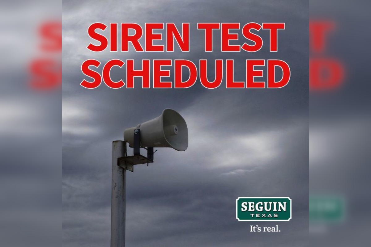Seguin to Conduct Routine Siren Tests Saturday Amidst Hurricane