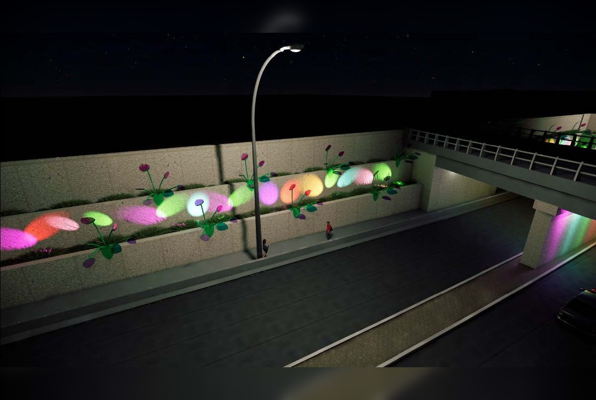 "Sun Garden" Art Installation to Illuminate Tempe's Mill Avenue
