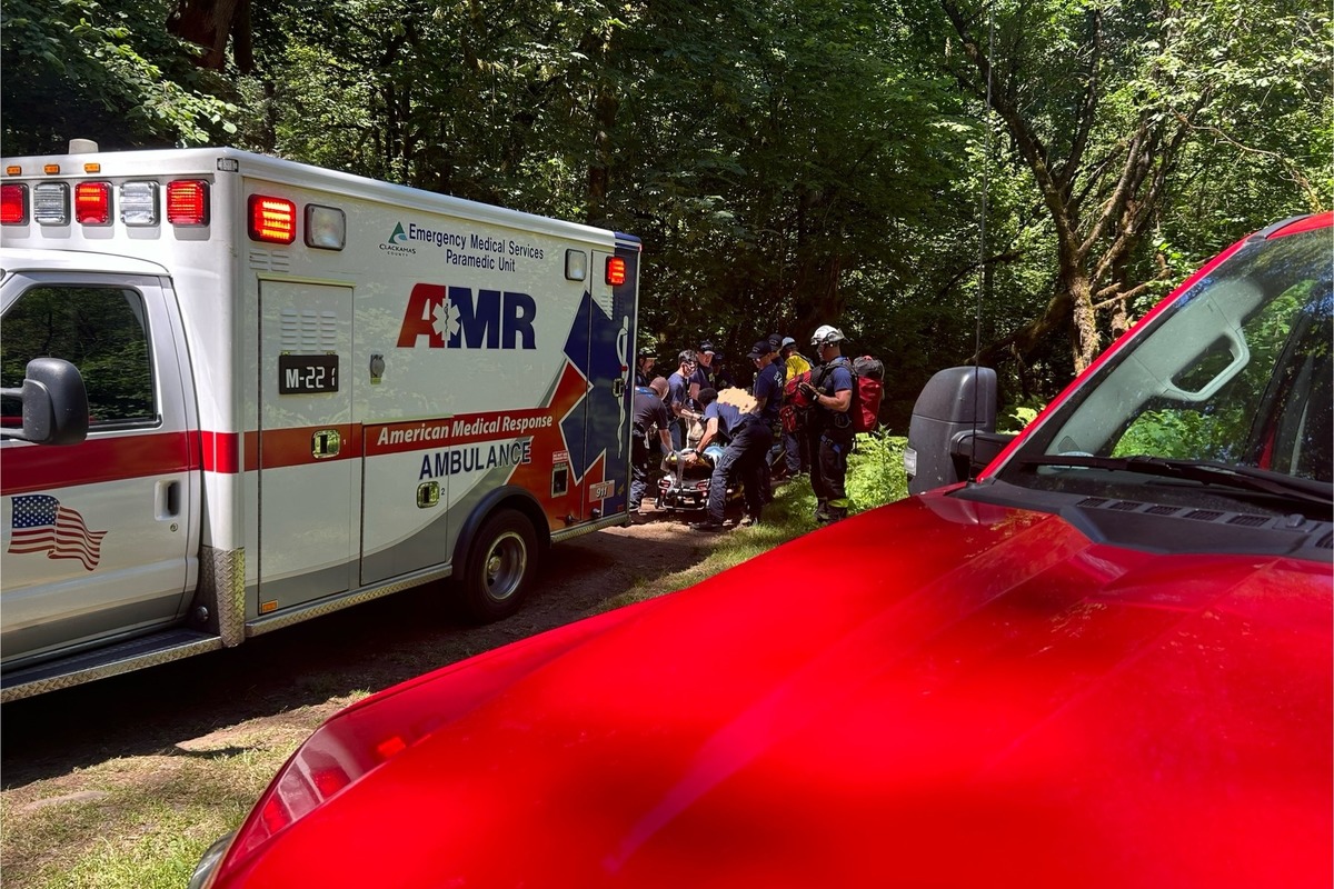 Technical Rescue Operation Successful After Woman's 100-Foot Fall at