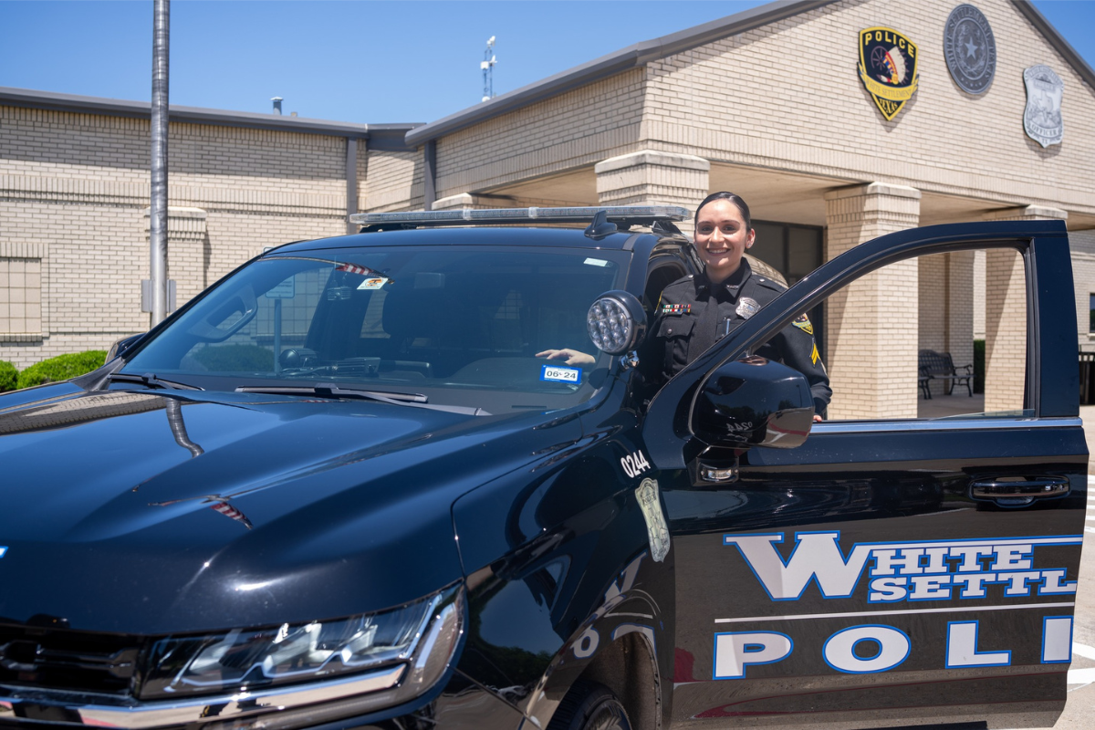White Settlement Police Honor Corporal Laura Gonzalez with Community