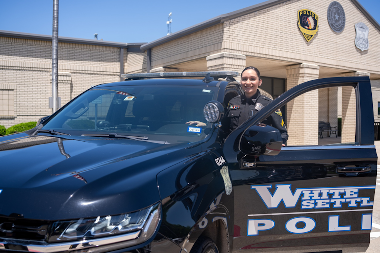 White Settlement Police Honor Corporal Laura Gonzalez with Community