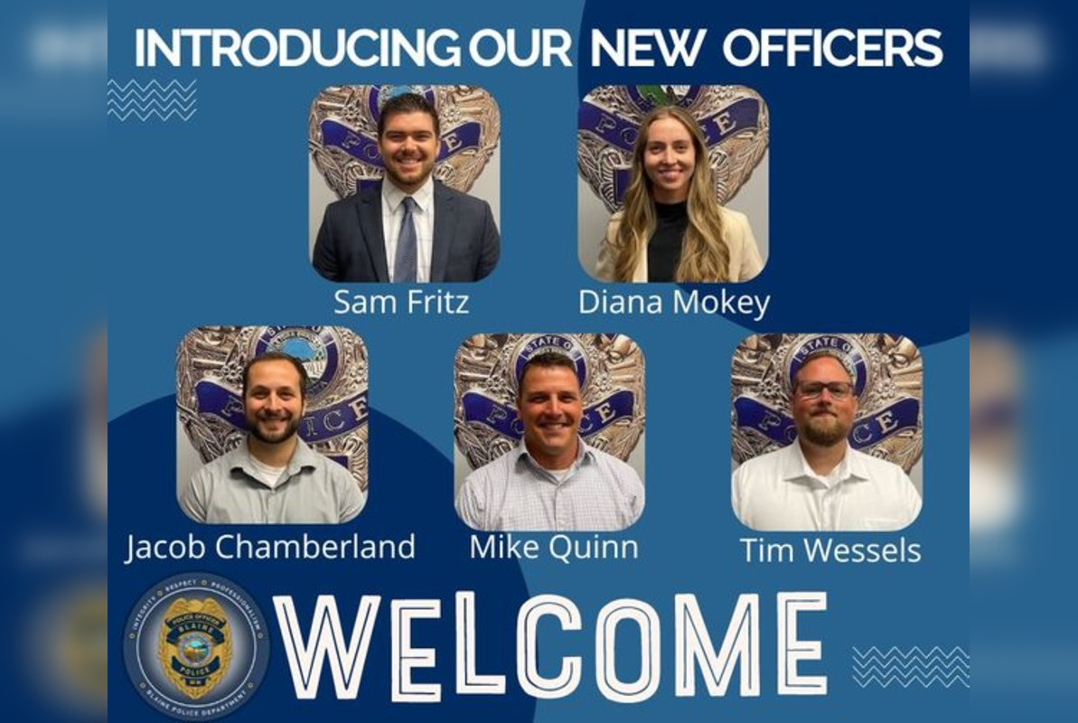 Blaine Police Department Welcomes Five New Officers to their Ranks