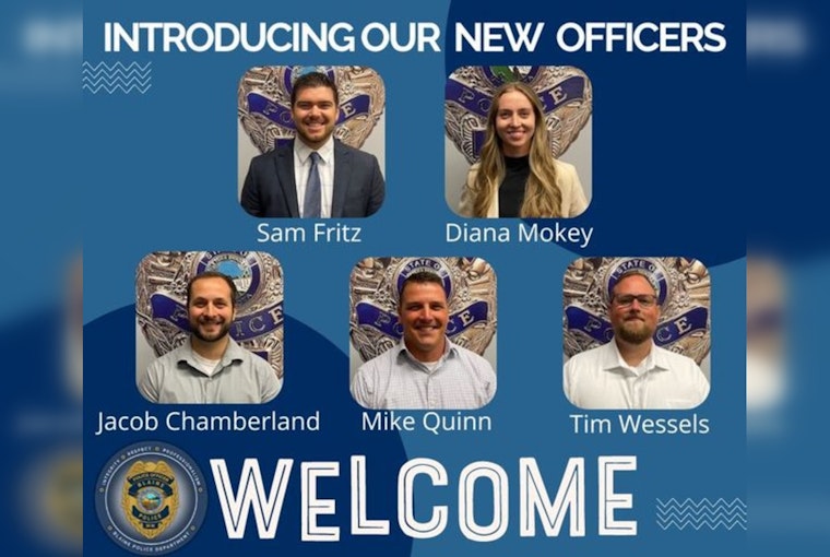 Blaine Police Department Welcomes Five New Officers to their Ranks