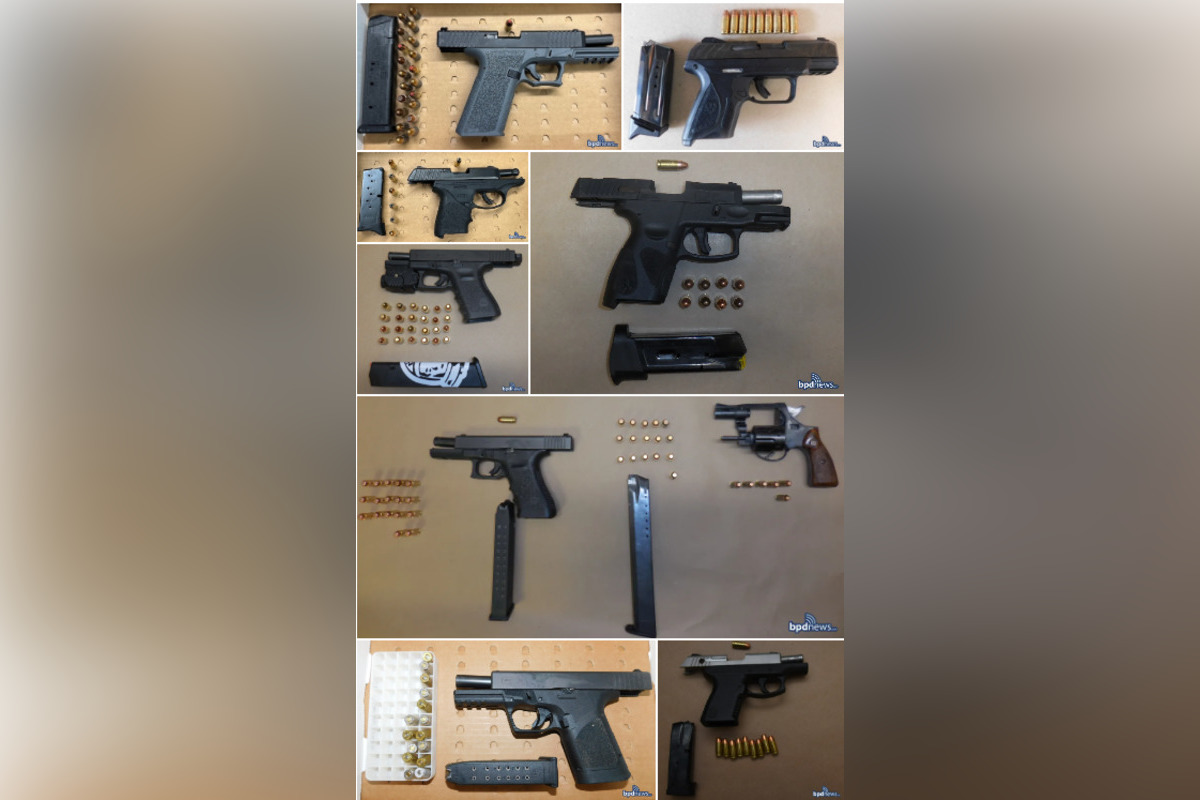 Boston Police Seize Nine Guns, Arrest Multiple Suspects, Including