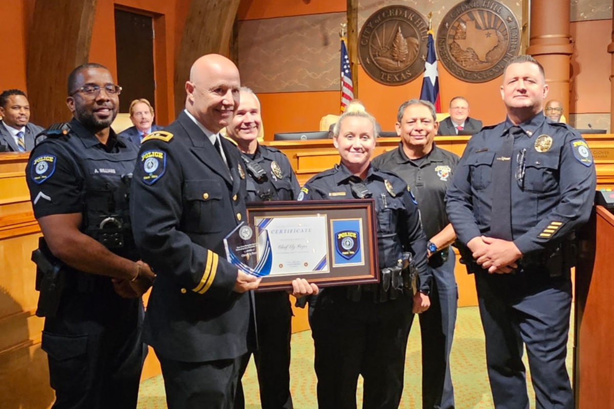 Cedar Hill's Director Reyes Honored with Prestigious Crime Prevention