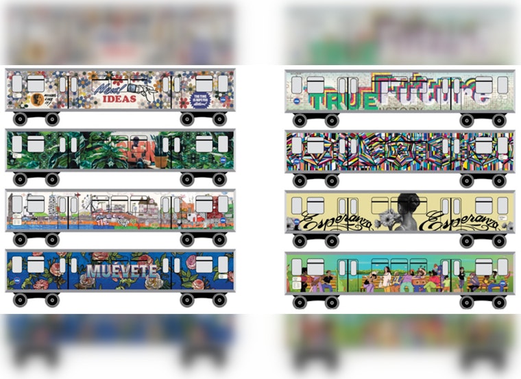 Chicago Unveils Artist-Designed Train Wraps and Murals in Citywide