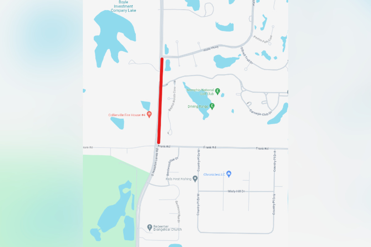 Collierville Commuters Alert - Lane Closure on Houston Levee Road for