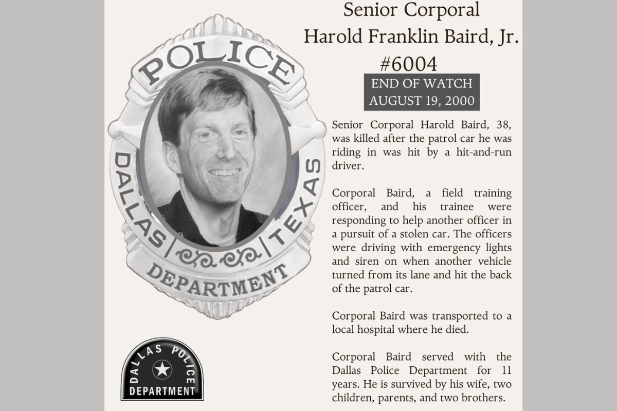 Dallas Police Department Honors the Late Senior Corporal Harold