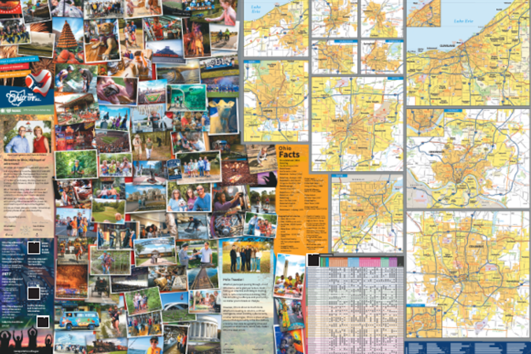 Explore "The Heart of It All", Ohio Unveils Traditional State Map for