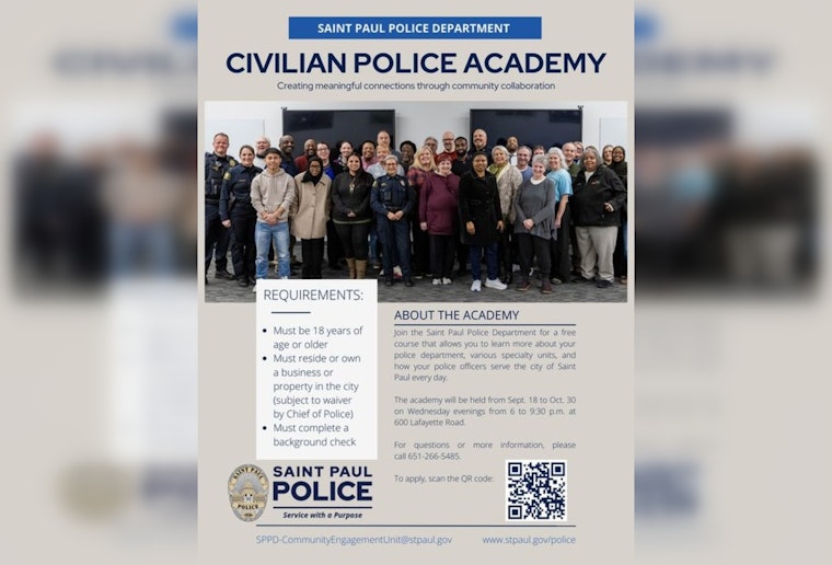 Final Week to Apply for St. Paul Police Department's Civilian Academy
