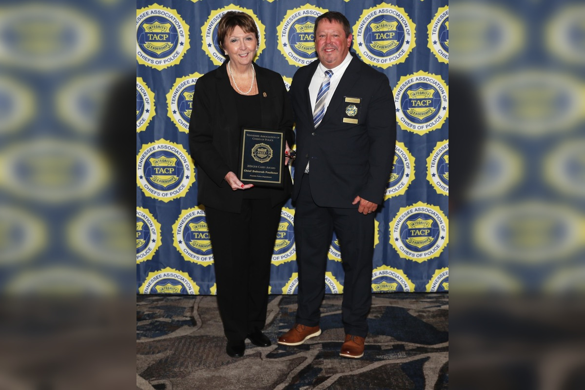 Franklin Police Chief Deb Faulkner Receives Prestigious Chief Joe