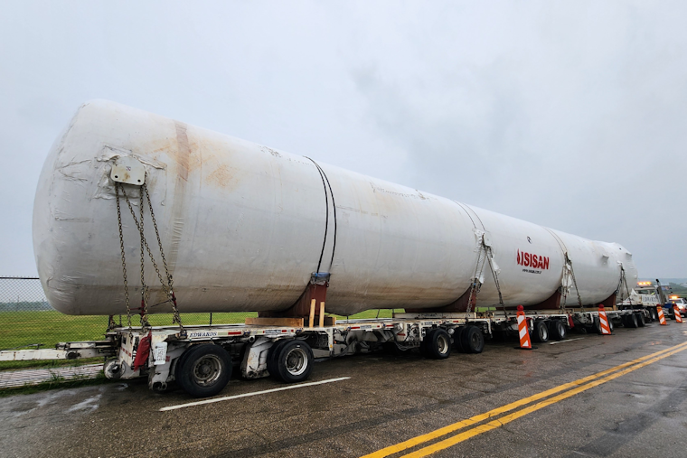 Giant 'Super Load' Tank Heads to Intel Plant in Licking County, Ohio