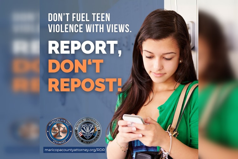 Gilbert Police Partner with Maricopa County in "Report, Don't Repost"
