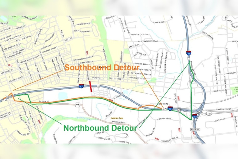 I-83 Bridge Demolition to Cause Weekend Road Closure in Harrisburg,