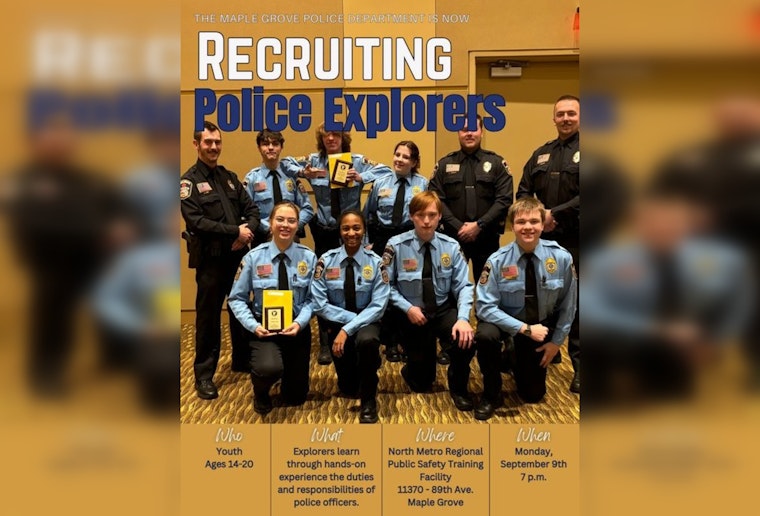 Maple Grove Police Department Invites Youths to Law Enforcement