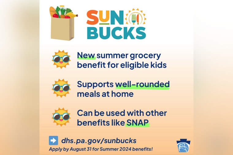 Pennsylvania Launches SUN Bucks Program to Feed Kids During Summer