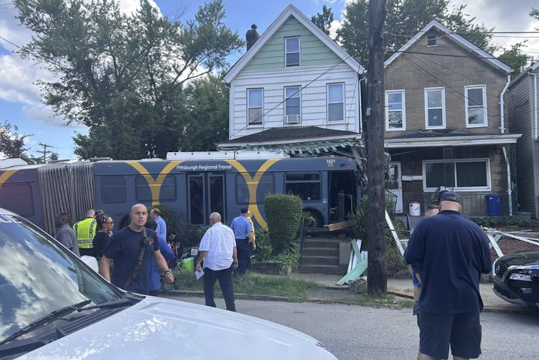 Pittsburgh Regional Transit Bus Plunges into Homewood Home After