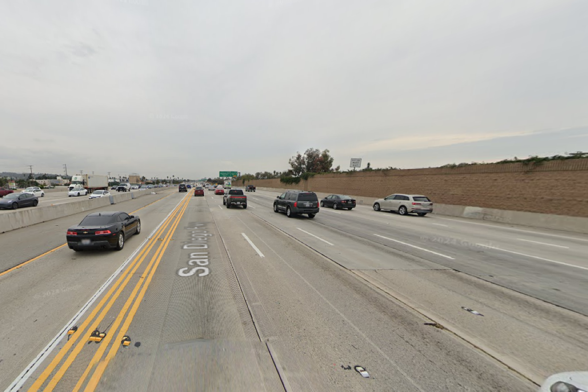 Protesters Disrupt Traffic on 405 Freeway in West Los Angeles