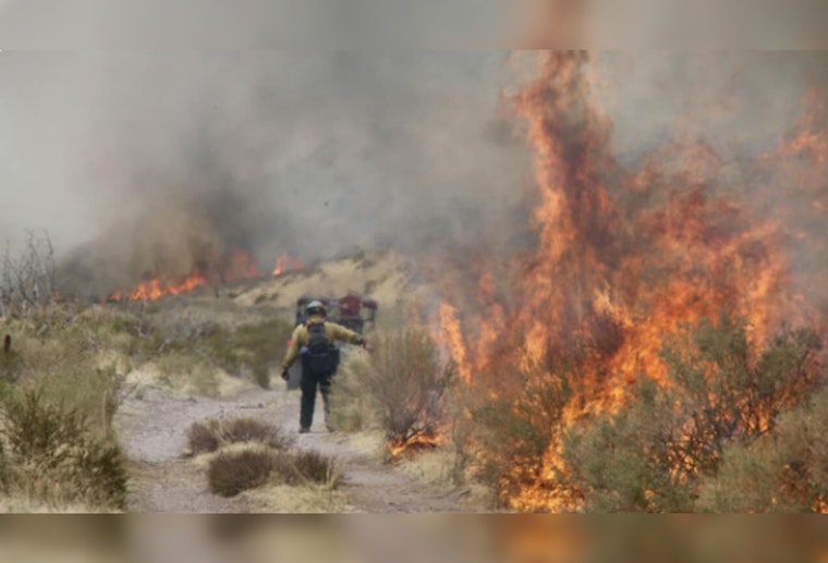 Ribbon Fire Engulfs 9,000 Acres at Nevada National Security Site, No