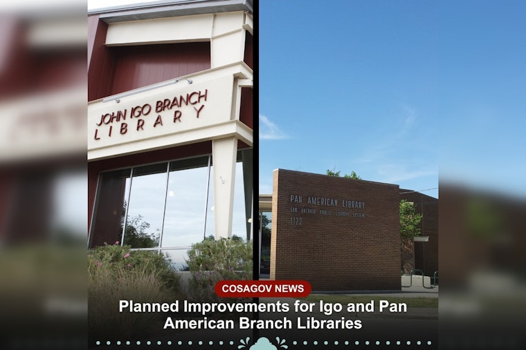 San Antonio's Igo and Pan American Libraries Temporarily Close for