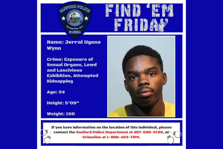 Sanford Police Seek Public's Help to Locate Suspect Jerral Wynn on