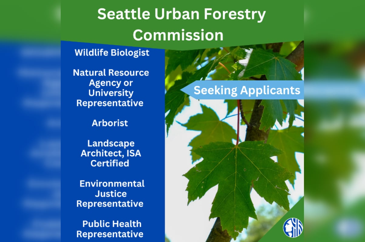 Seattle Urban Forestry Commission Seeks Passionate Individuals to Join