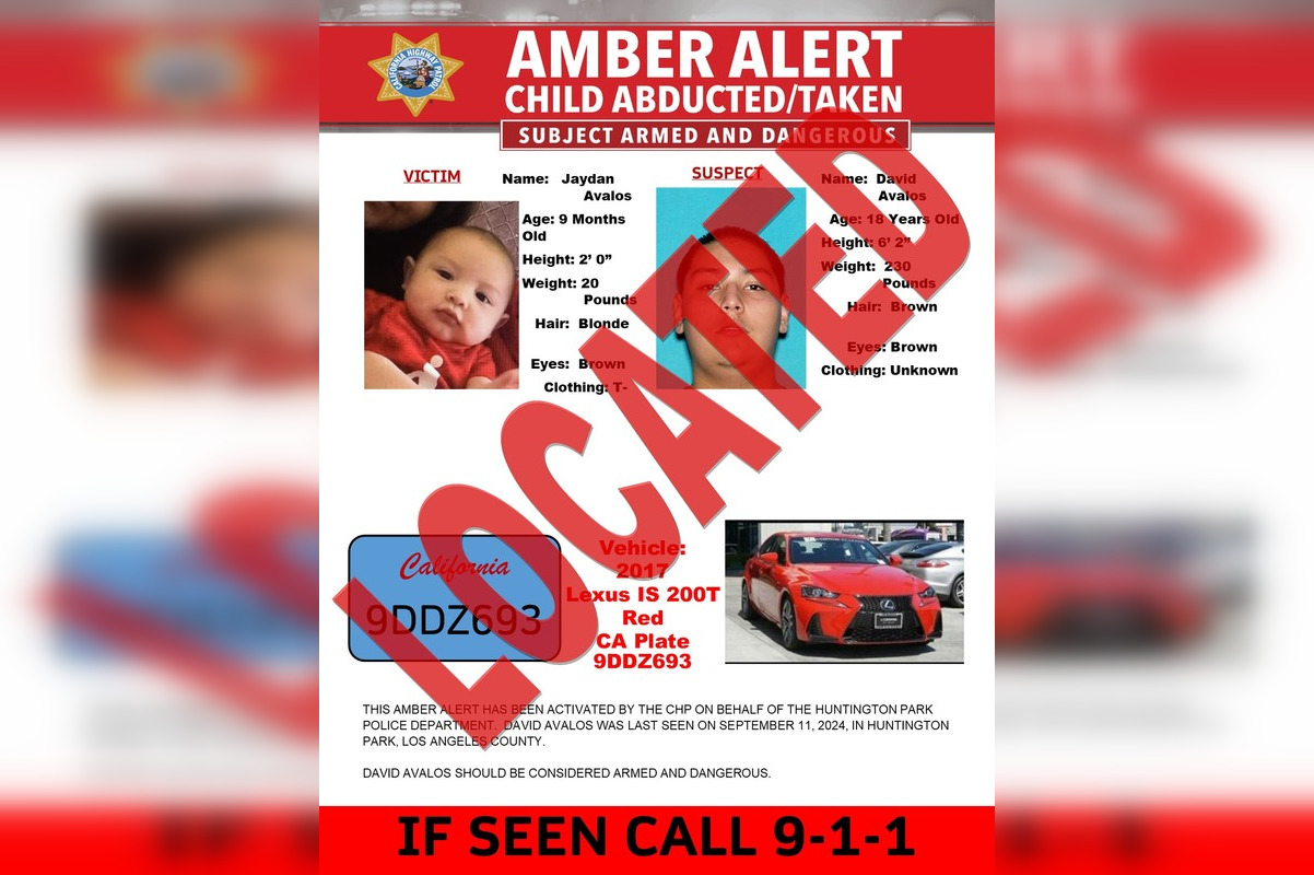 Amber Alert for Abducted 9-Month-Old in Huntington Park Ends in Child