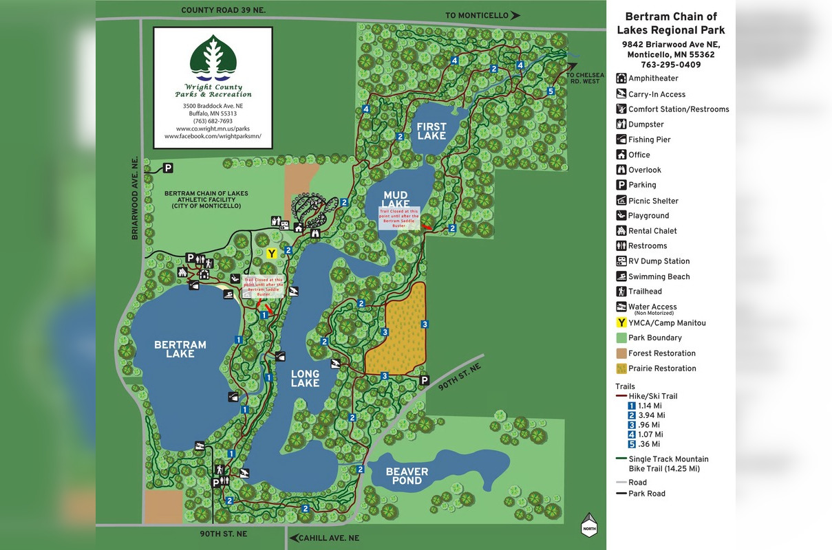 Bertram Chain of Lakes' Trails Partially Closed in Anticipation of