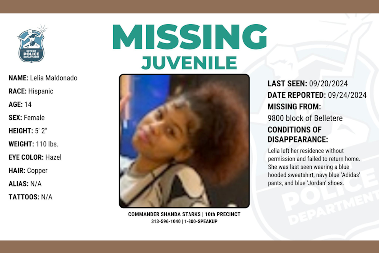 Detroit Police Escalate Search for Missing 14-Year-Old Lelia