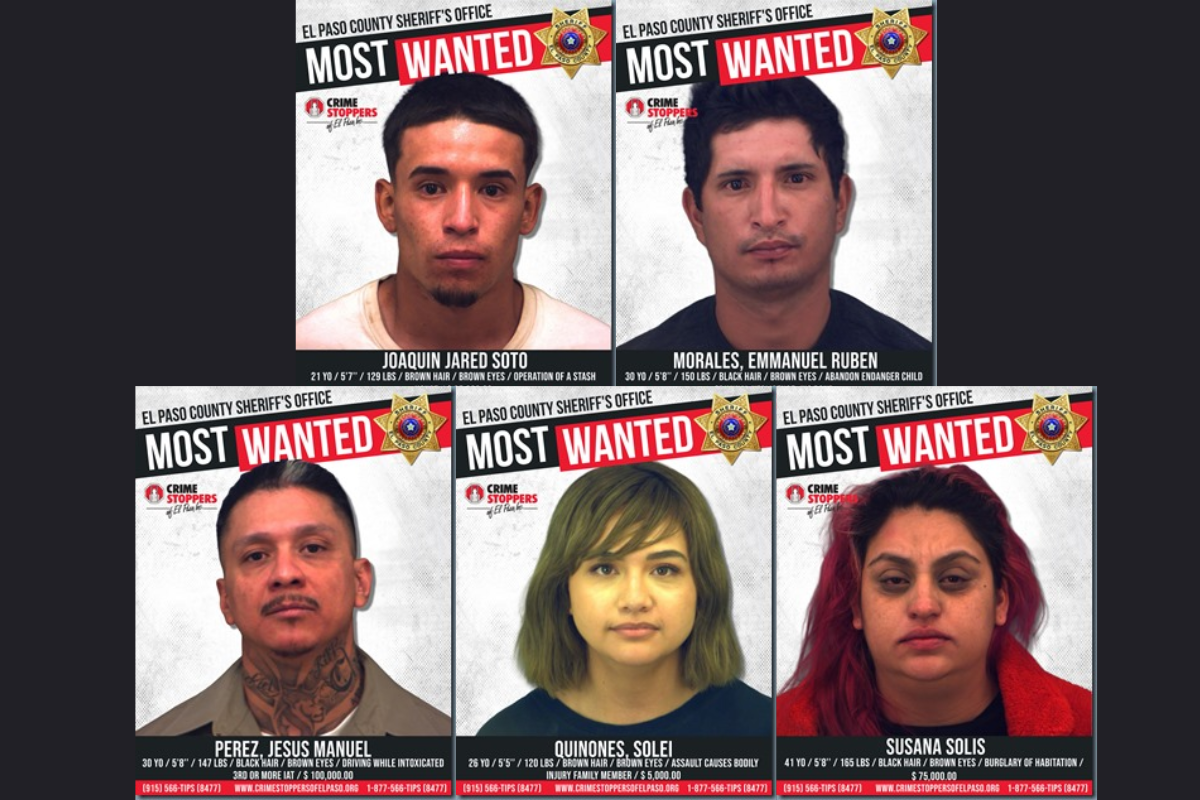 El Paso Law Enforcement and Crime Stoppers Unveil Updated Most-Wanted