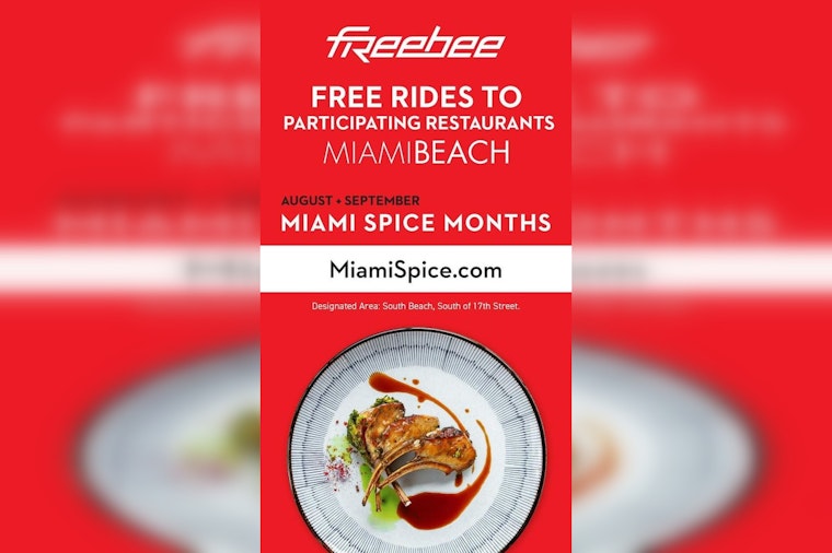 Free Rides to Miami Spice, Freebee and Miami Partner Up for a Culinary