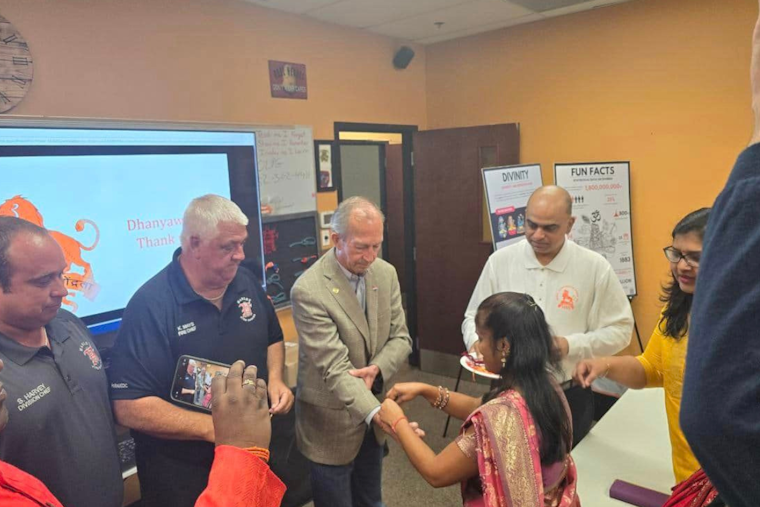 Haslet Mayor and Fire Department Embrace Cultural Unity with Raksha