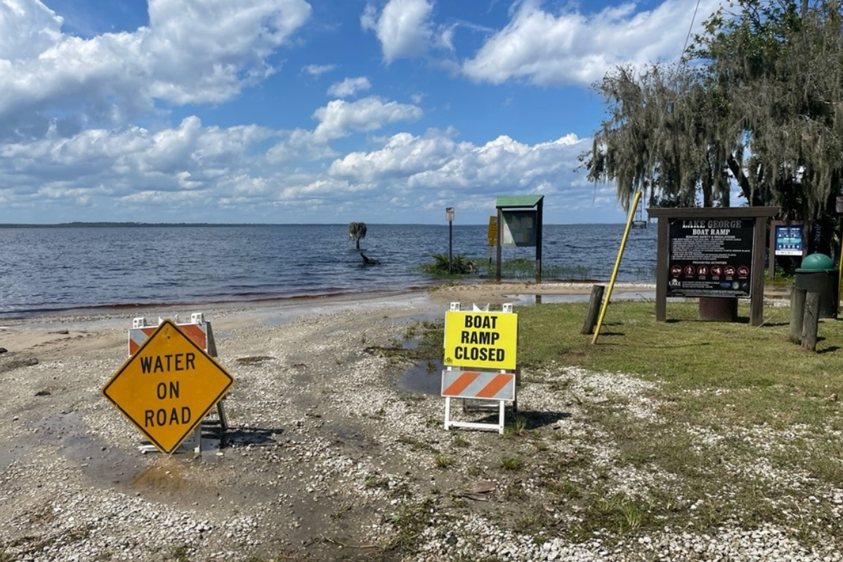 Lake George Boat Ramp and Road Sections Closed in Astor Due to