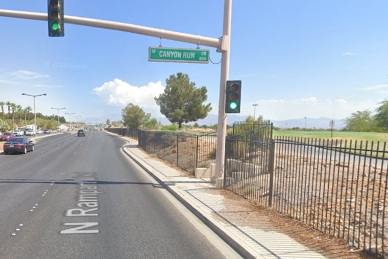 Las Vegas Motorcyclist's Death at North Rampart and Canyon Run Drives