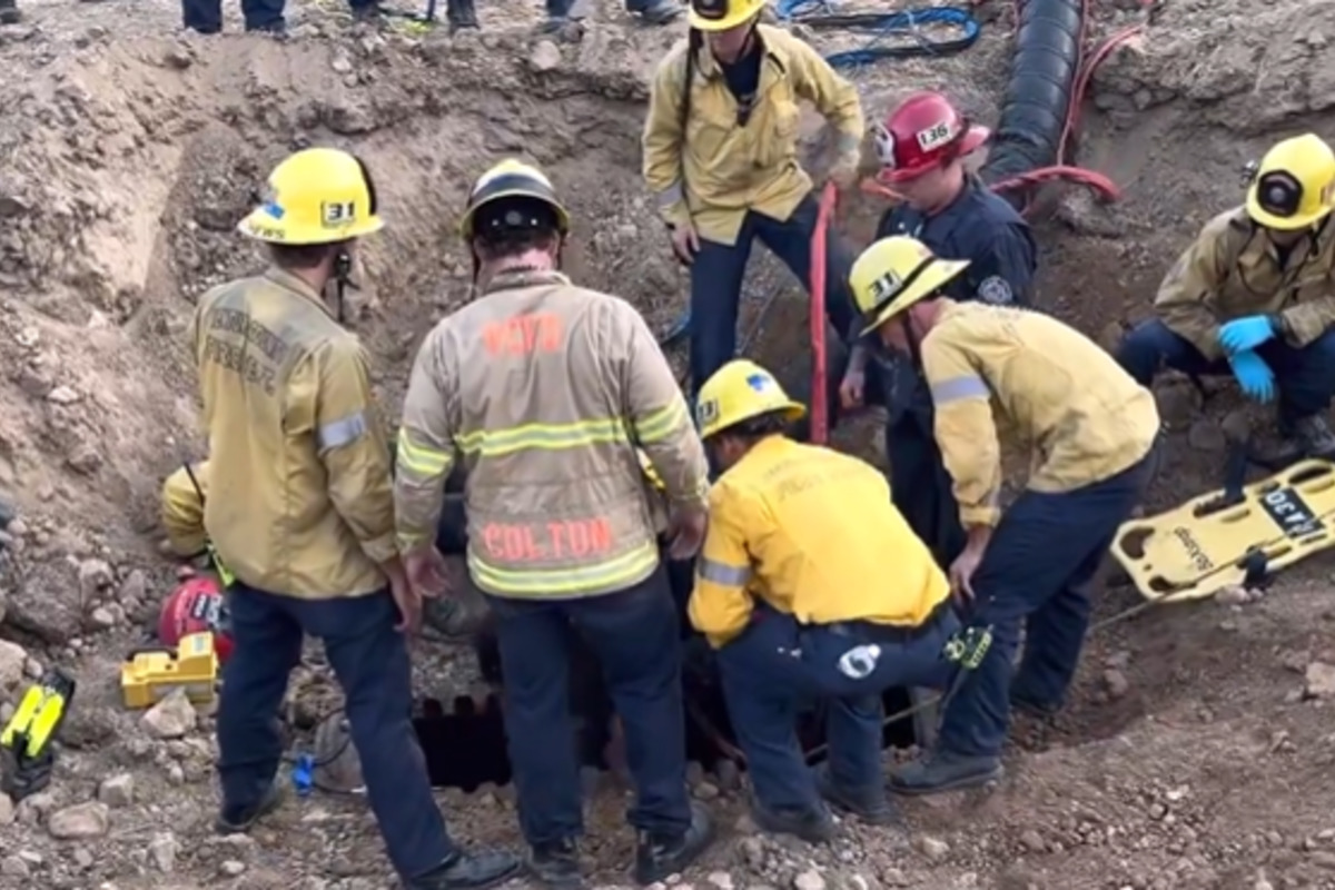 Man Trapped in Drainage Pipe in Southern California Rescued by Joint